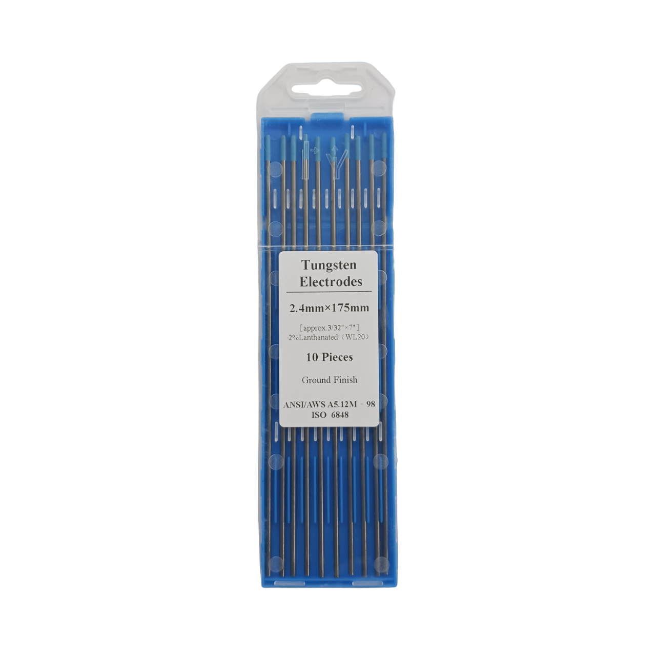 10-pcs TIG Welding Tungsten Electrode 2.0% Lanthanated (Blue) 3/32" x ...