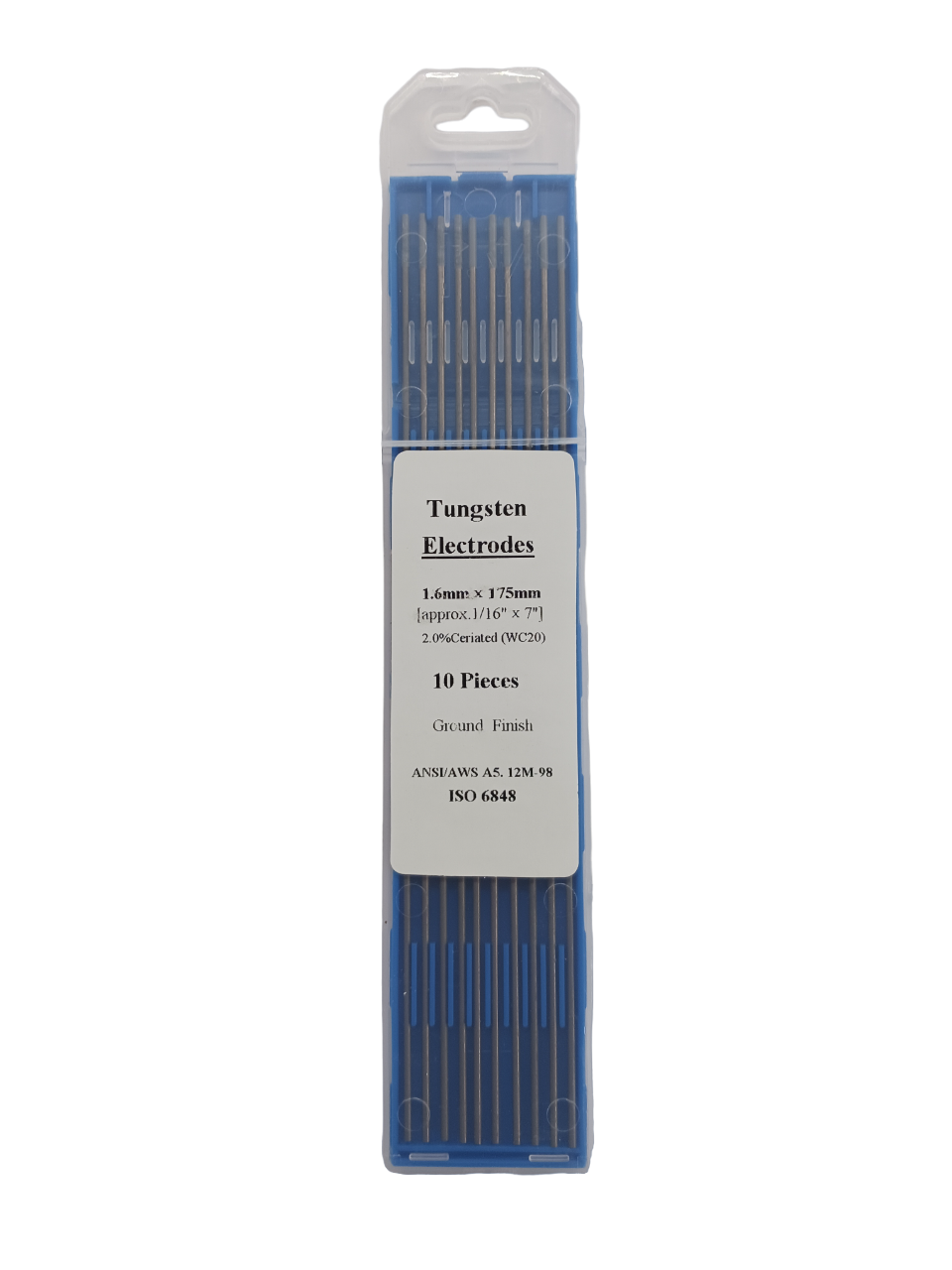 10-pcs TIG Welding Tungsten Electrode 2.0% Ceriated (Gray) 1/16" x 7 ...