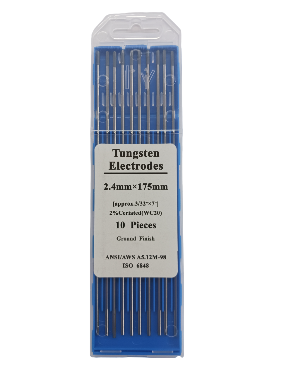 10-pcs TIG Welding Tungsten Electrode 2.0% Ceriated (Gray) 3/32" x 7 ...