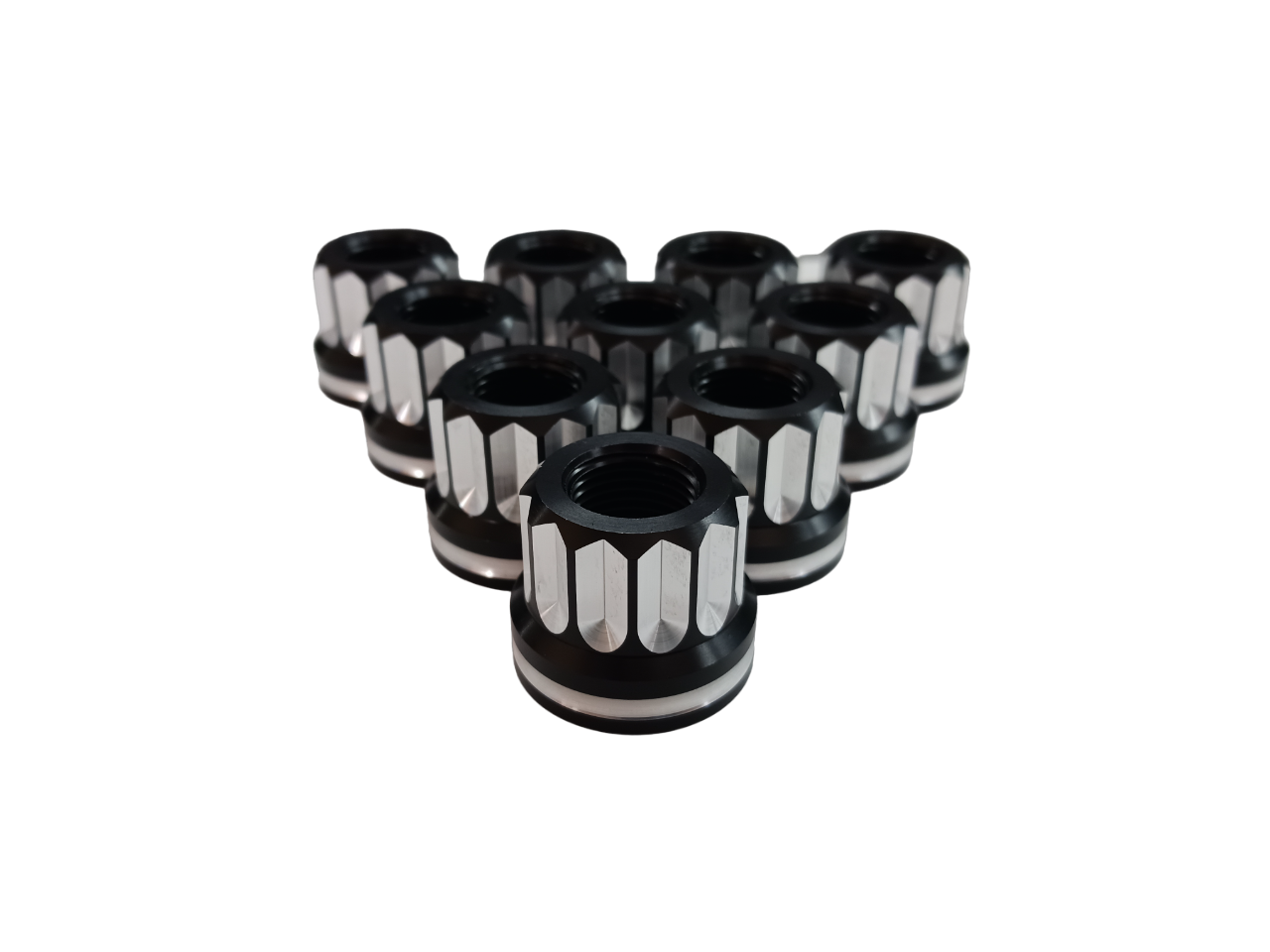 Billet Aluminum 12 pt Lug Nuts - 5/8"-18 Black Machined (10 PCS) – IMS ...